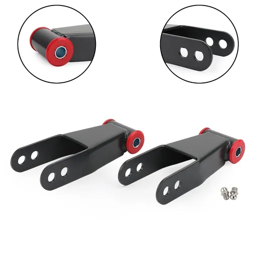 Best 2 inch Rear Drop Shackles Kit For 1988-2018 Chevy Silverado GMC ...